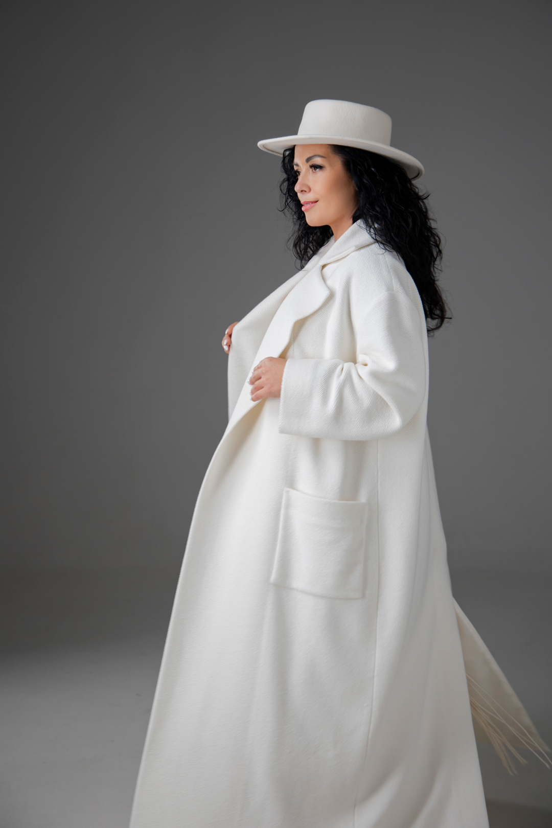 Arcan Boho Coat – Off-White Knit Coat - Online womens clothing store